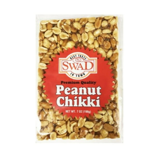Swad Peanut Chikki Best Taste Original 7oz (Pack of 5) - Walmart.com