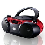Blackweb Bluetooth CD Player with FM Radio, Red and Black - Walmart.com