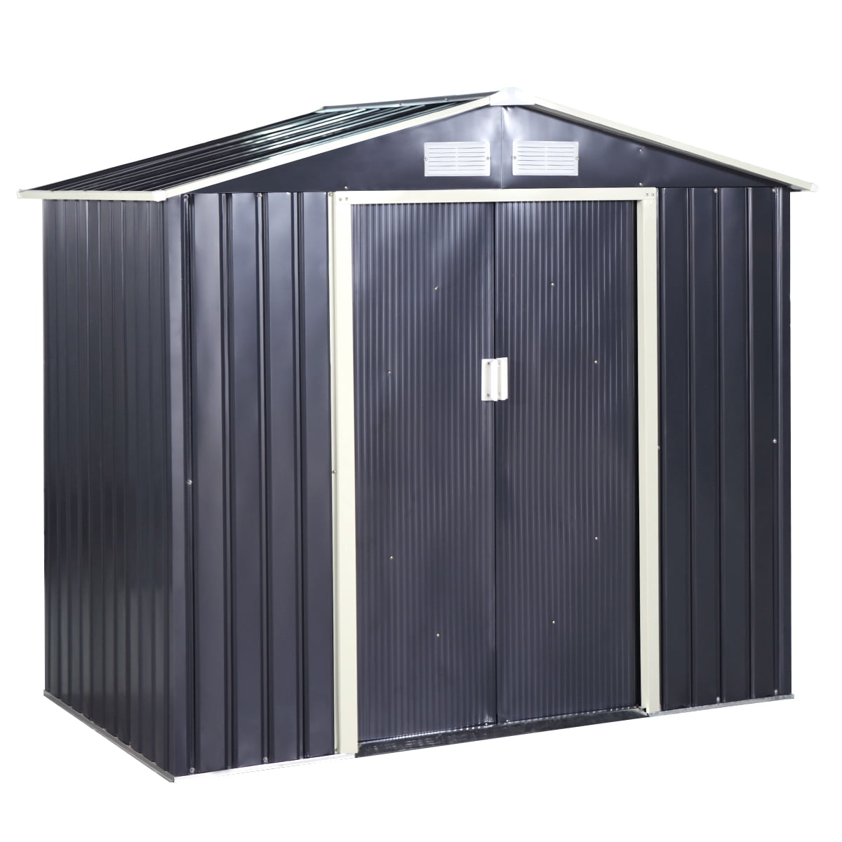 Jaxpety 6 3 X 9 1 Ft Large Garden Storage Shed Galvanized Steel Outdoor Jaxpety 6 3 X 9 1 Ft Large Garden Storage Shed Galvanized Steel Outdoor