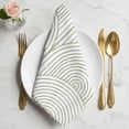 Cloth Napkins Set of 8 Sage Green Boho Circle Cocktail Napkins ...