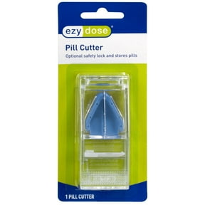 Equate Pill Cutter with Safety Shield & Magnifier – Plastic Medication ...