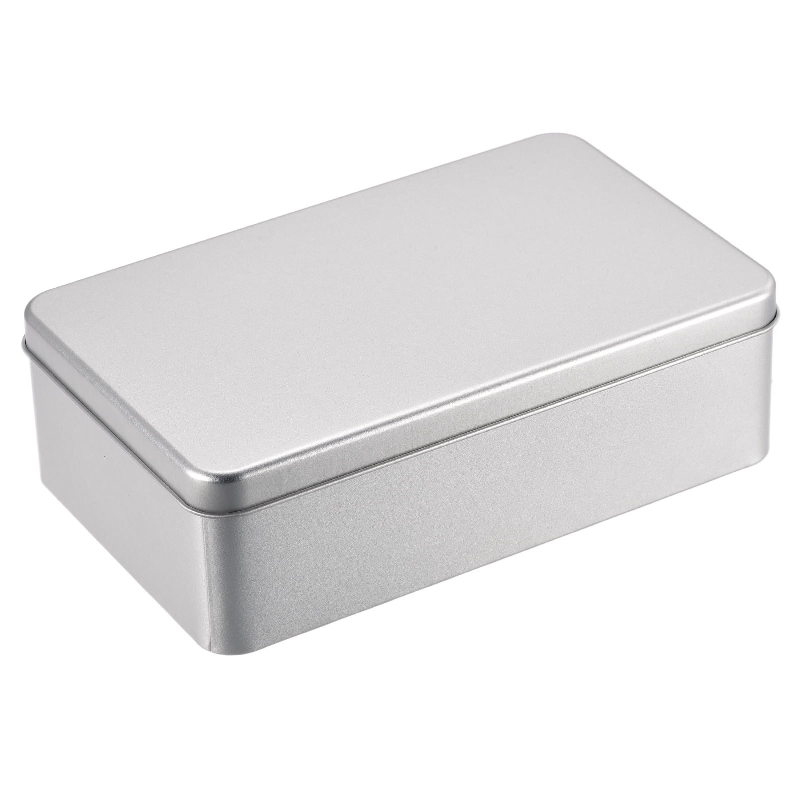 Metal Estaño Caja, 7.09 x 4.33 x 2.17 Rectangular Vacío Hojalata ...