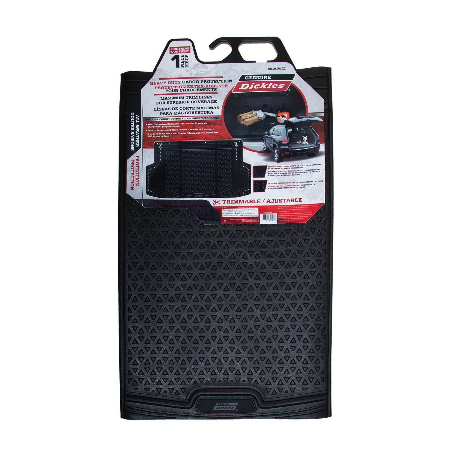 Genuine Dickies Heavy-Duty SUV Cargo Area Black Floor Mat, GD SUV BLK ...