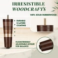 6 in Round Wood Furniture Legs, Adjustable Feet for Couch, Bed, Bench ...