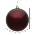 Vickerman 10" Burgundy Candy Ball Ornament - Walmart.com