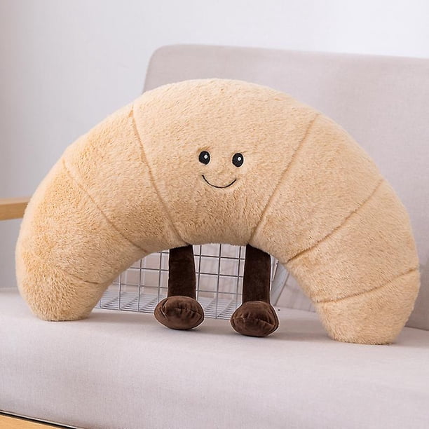 Cute Pretzel Crossant Toast Bread Food Plush Toy Stuffed Cartoon Boba ...