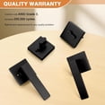 Flat Black Passage Door Lever with Single Cylinder Deadbolts Combo Pack ...