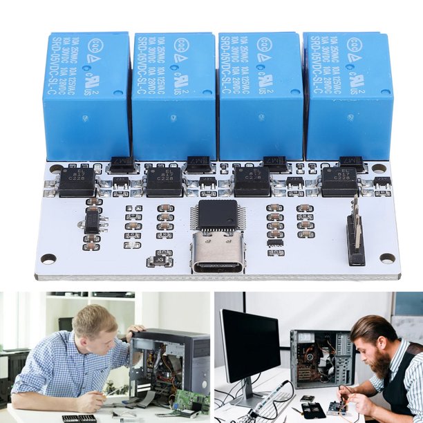 USB To 340 Module, Optocoupler Safety Compact Serial Control Relay ...