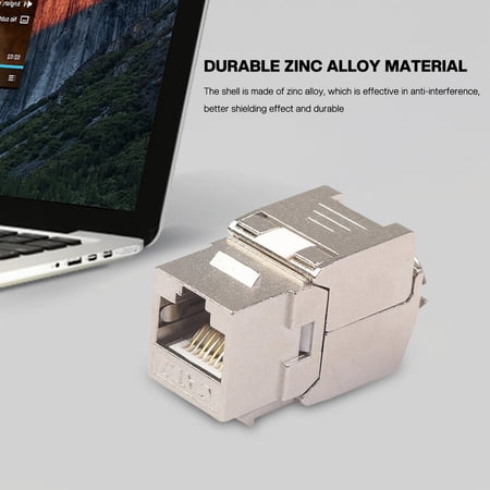 Network Adapter RJ45 Keystone Jacks Module 360 Degree CAT7 Shielded ...