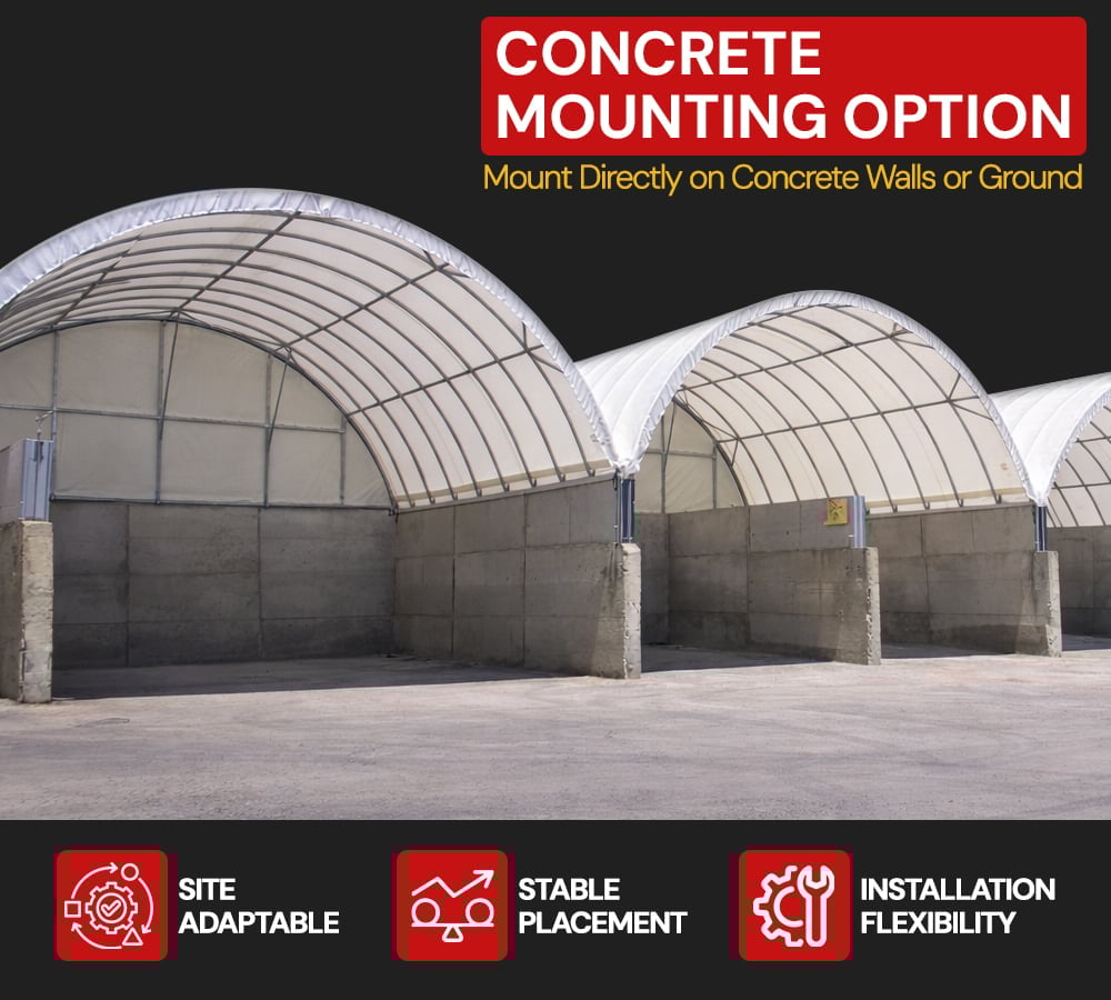 40' x 26' Shipping Container Shelter Kit – 21oz PVC Cover Canopy Roof ...