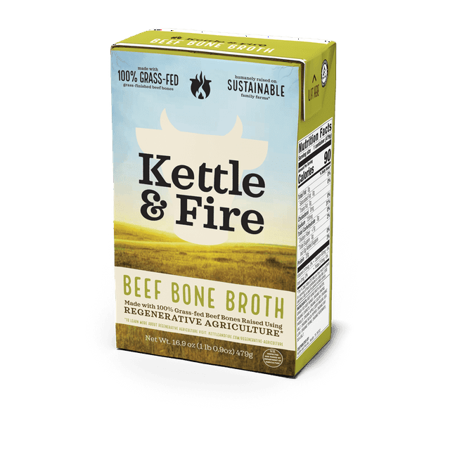Regenerative High Protein Beef Bone Broth, Drinkable Sipper Drinks ...