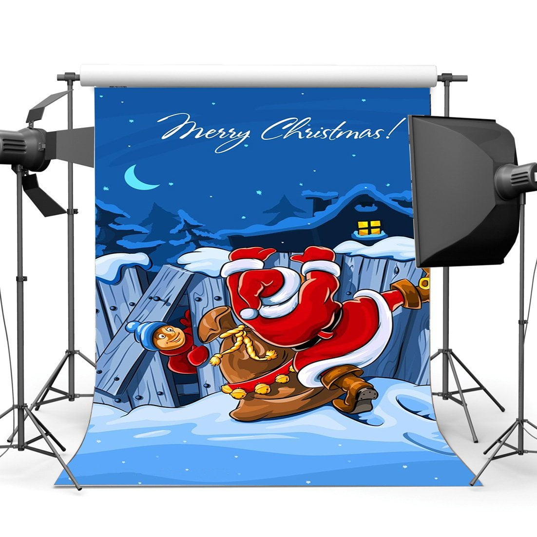 GreenDecor Polyster 5x7ft Photography Backdrop Merry Christmas Santa ... GreenDecor Polyster 5x7ft Photography Backdrop Merry Christmas Santa ...