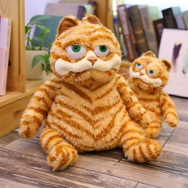 Orange Cat Fat Orange Cat Plush Tabby, Lifelike Realistic, Soft Funny ...