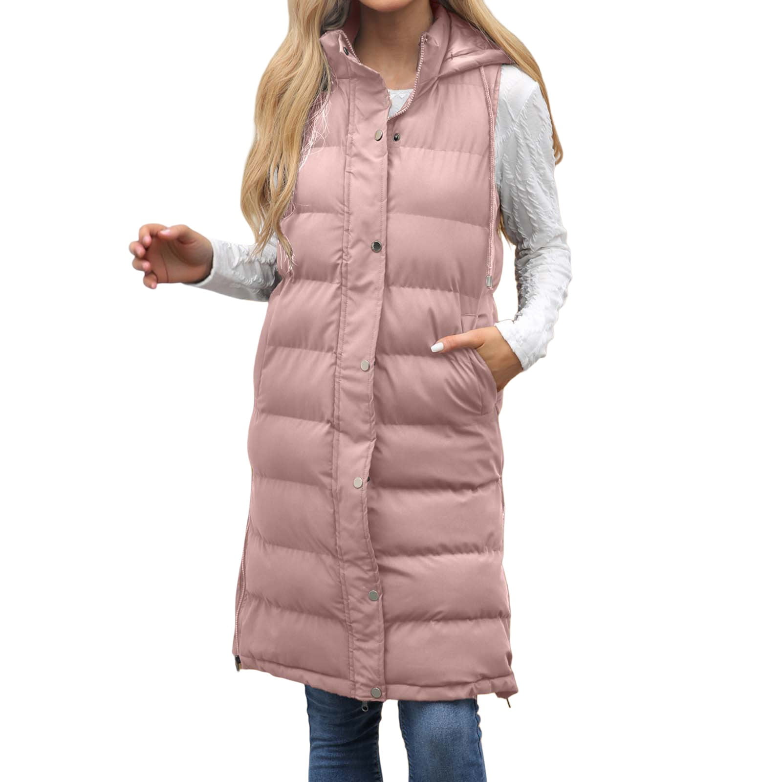 Click here for Shixiaoo Plus Size Womens Hooded Sleeveless Vest L... prices