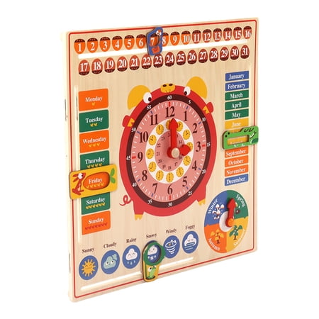 Children's Clock Toy, Innovative Multifunction Basswood Educational ...