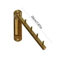 7.87 Inch Wall Mount Clothes Hanger Rack, Stainless Steel Swing Arm ...