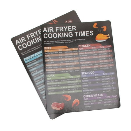 Fryer Cooking Times Chart, Clear Classification Quick Guide Wide ...
