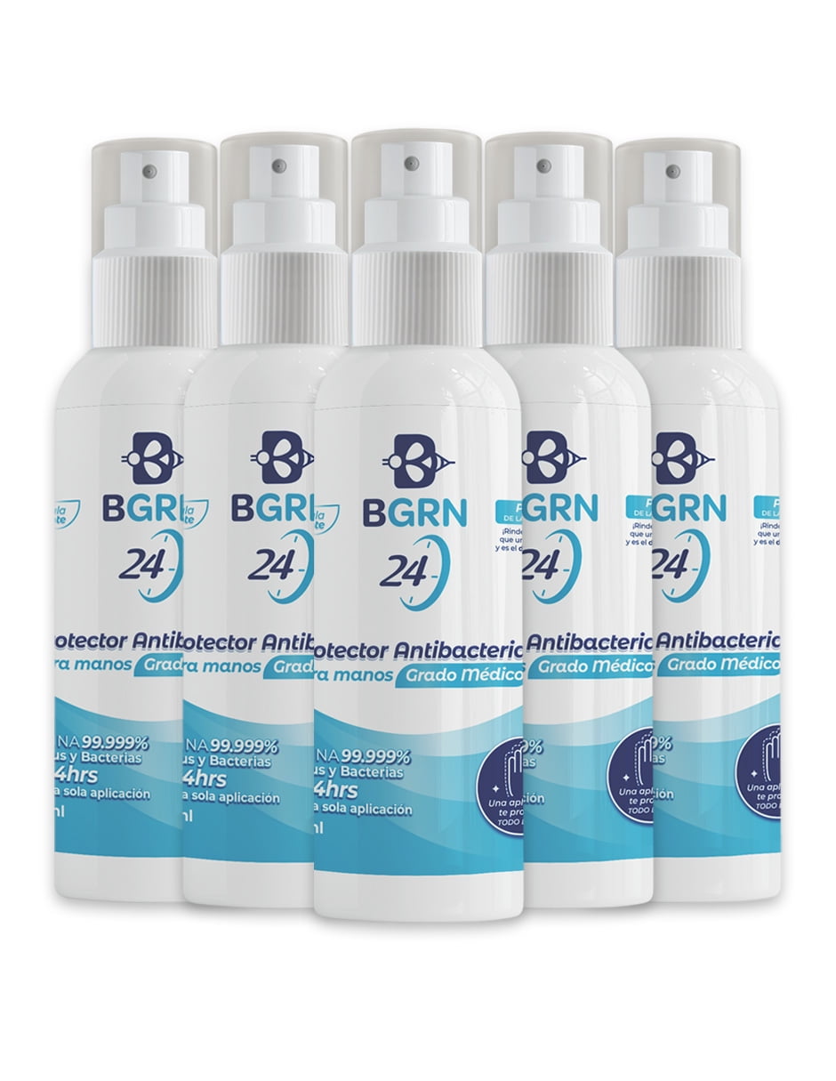 BGrn 24, Protector antibacterial para manos. Aspersor manual 100ml ...