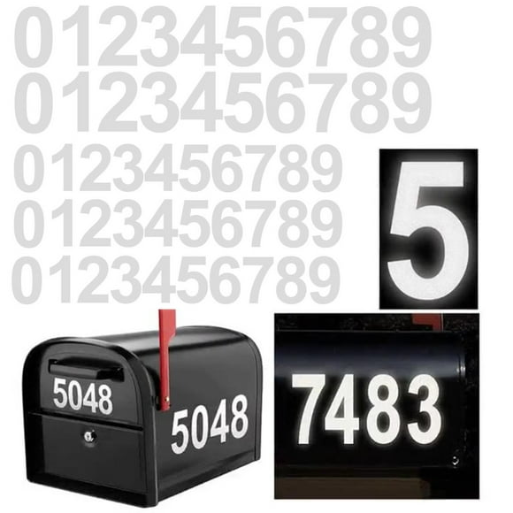 Reflective Numbers Stickers