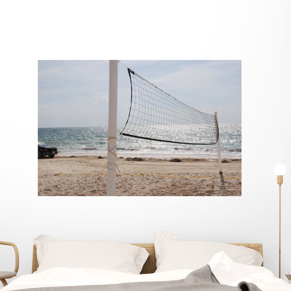 Beach Volleyball Wall Mural by Wallmonkeys Peel and Stick Graphic (48 ...