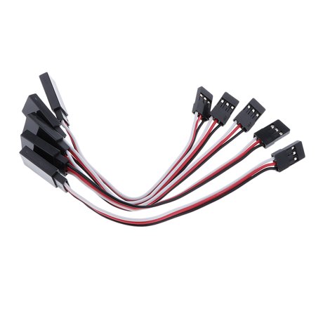 5x Male to Female Servo Motor Extension Wire Line 3 Colors 100mm/150mm ...
