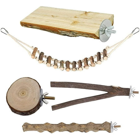 SHARKDOOK Bird Cage Perches | Bird Cage Accessories | Bird platform ...