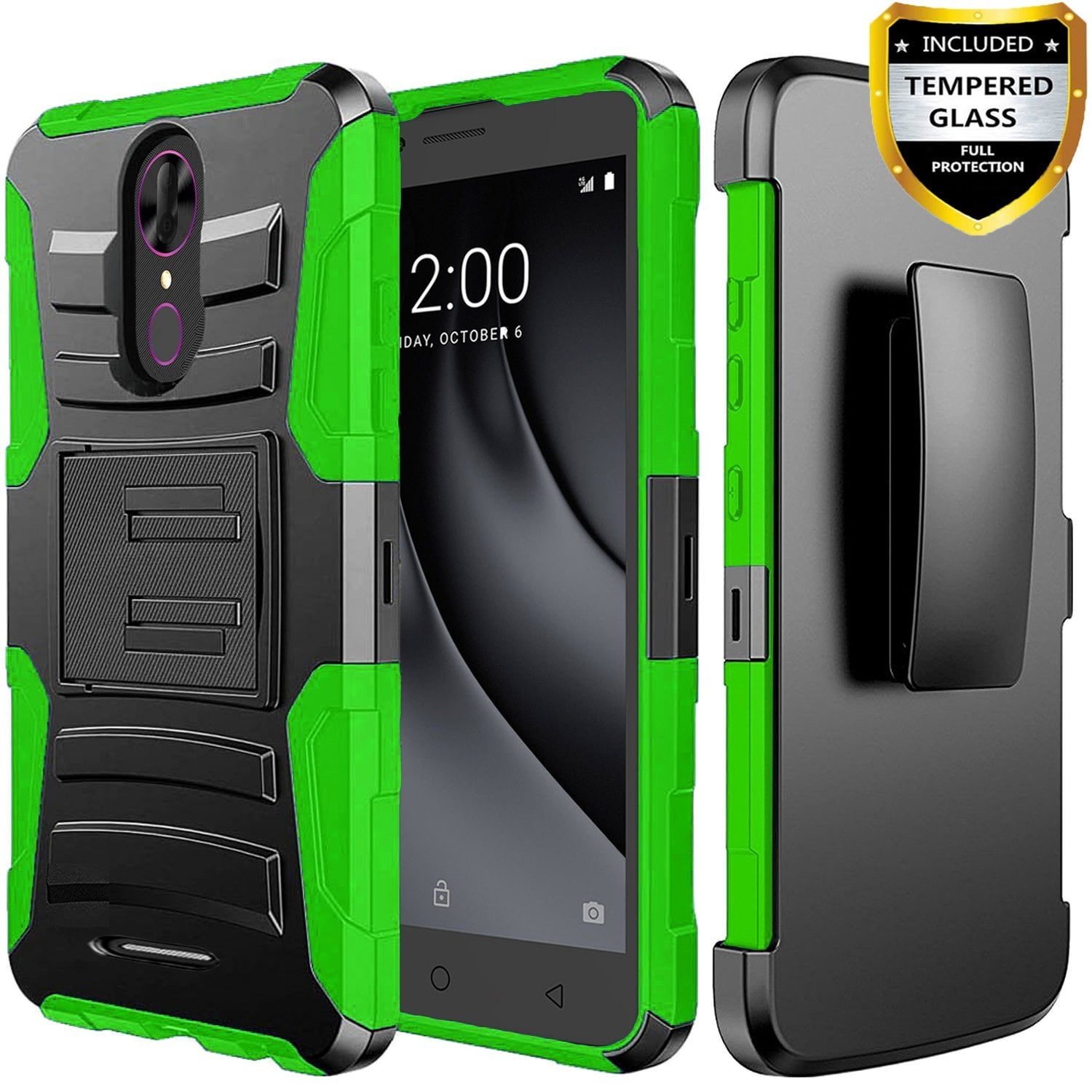 T-Mobile Revvl Plus Case, Dual Layers [Combo Holster] Phone Cover And ...