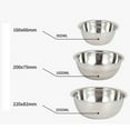 Stainless Steel Food Prep Cooking Mixing Bowl Set, Metal Nesting Bowls ...