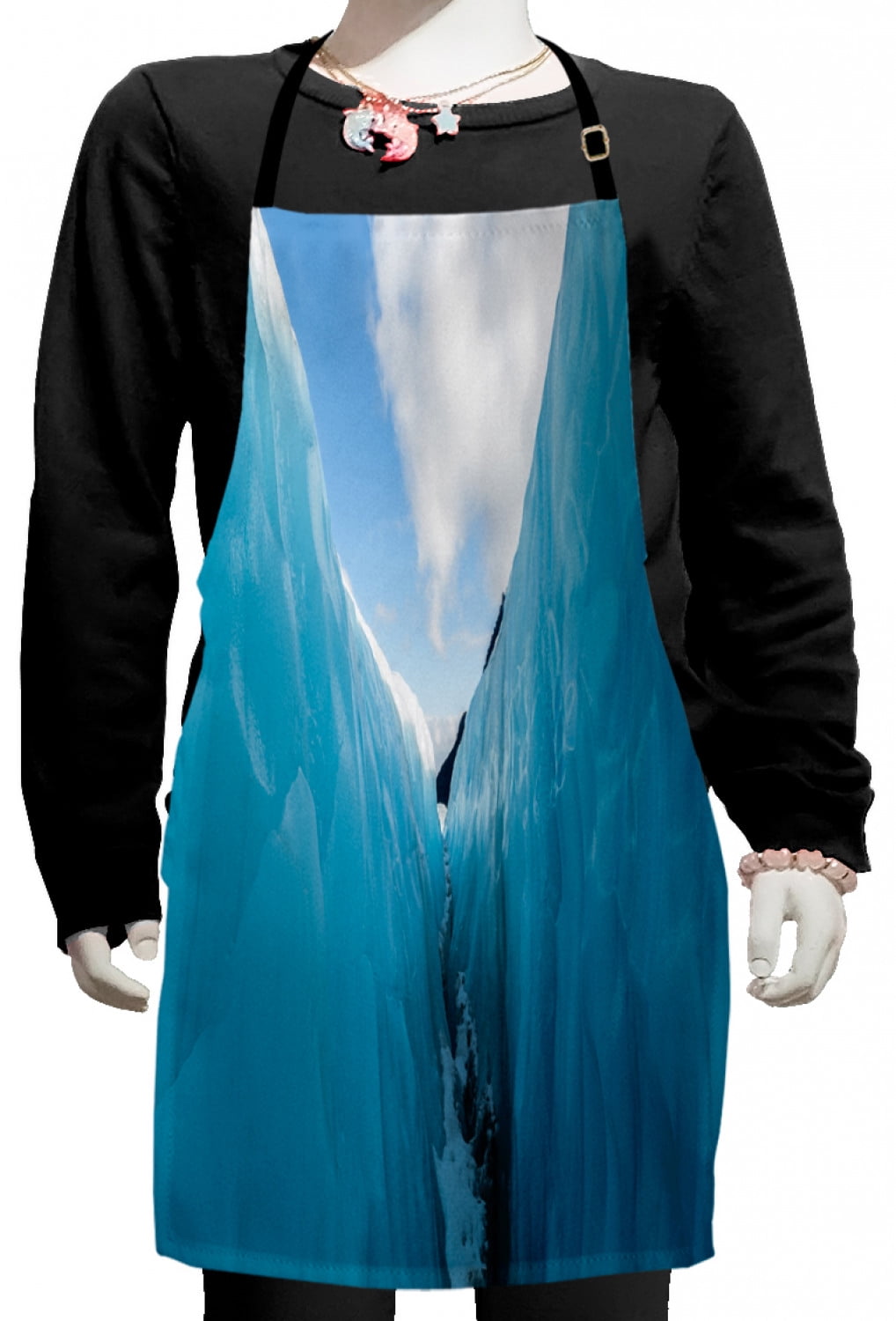 Nature Kids Apron, Frozen Ice Mountains in North South Polar Cubes ...