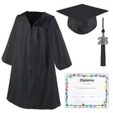 Class Act Graduation Shiny Kindergarten Preschool Graduation Cap & Gown ...