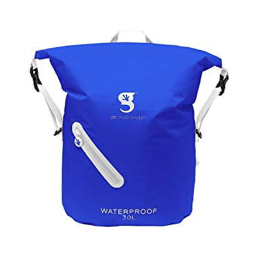geckobrands Lightweight 30L Waterproof Backpack, Royal BlueWhite ...