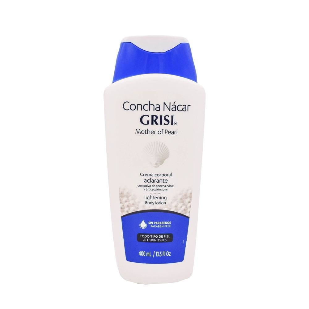 Crema corporal Grisi concha nácar aclarante todo tipo de piel 400 ml ...