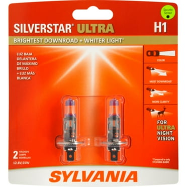 SYLVANIA H1 SilverStar zXe Halogen Headlight Bulb, Pack of 2 - Walmart.com