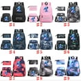 Disney 3PCS Lilo & Stitch Backpack, Cute Starry Night School Bag with ...