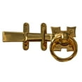 Renovators Supply Door Lock Latch 7 1/4" Polished Brass Gate Latch ...