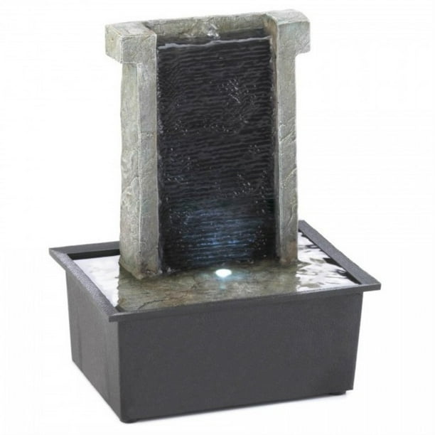 Lighted Stone Wall Tabletop Water Fountain - Walmart.com