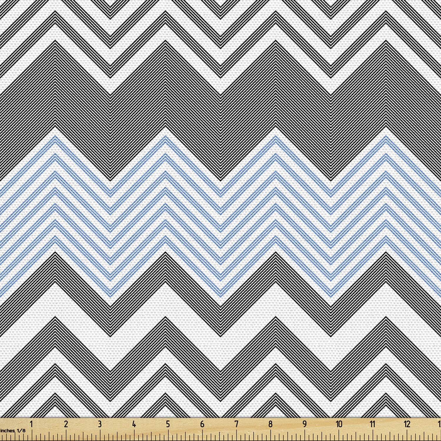 Pink And Blue Chevron Fabric