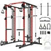 Smith Machine, 2000 lbs Weight Rack with Cable Crossover Machine,Multi ...