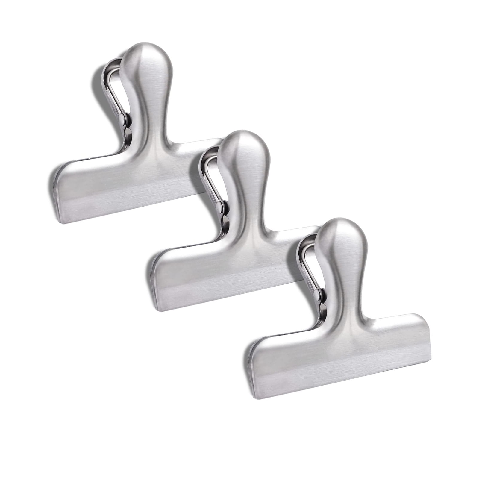 ARMODORRA Large Durable Metal Chip Bag Clips Stainless Steel Kitchen ...