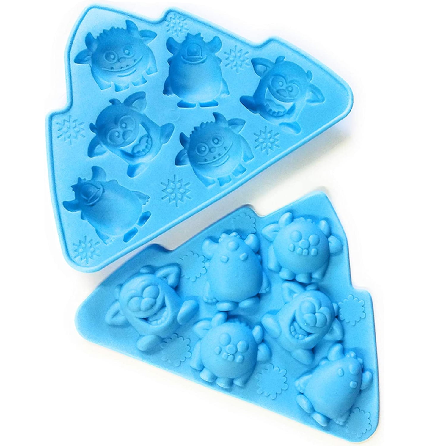 Ice Cube Trays for Freezer Small Silicone Molds Reusable Non Stick Fun ...