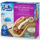 Opaa! Premium Mediterranean Chicken Gyros Sandwich Kit 19.8oz, Frozen ...