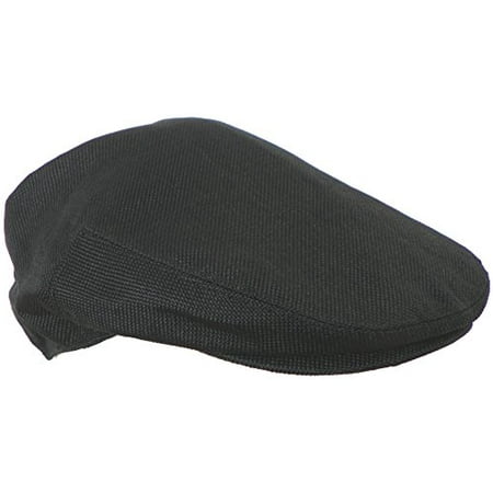 Summer Ivy Scally Driver Cap Polyester Flat Hat Driver (Large, Black ...