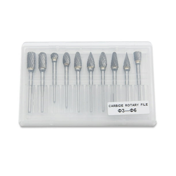 Pack of 10 Rotary Grinding Head 3mm Milling Shank Mechanism Crafting ...