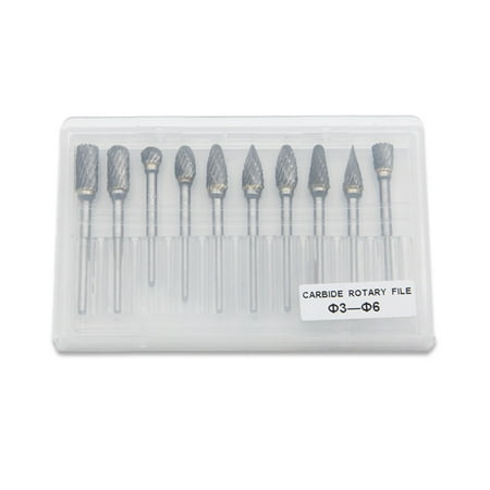 Pack of 10 Rotary Grinding Head 3mm Milling Shank Mechanism Crafting ...