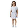 Blue Palm Trees with Pink Wave Sun Girls' Skirts A-Line Skirts with ...