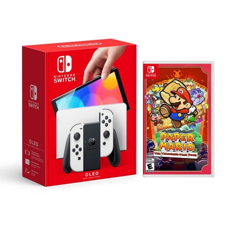 Nintendo Switch (OLED Model) w/ White Joy-Con (Nintendo Switch) PLUS ...