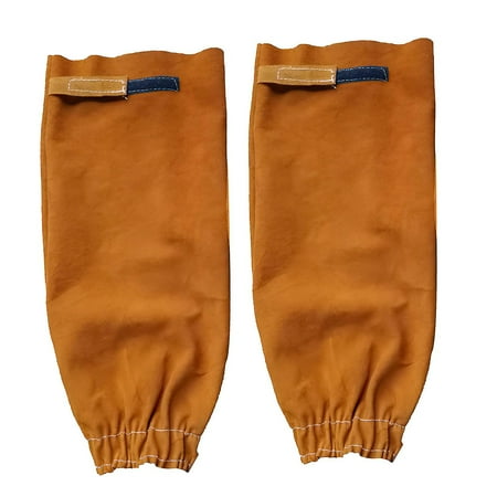 Leather Heat And Flame Resistant Welding Work Sleeves For Women And Men ...