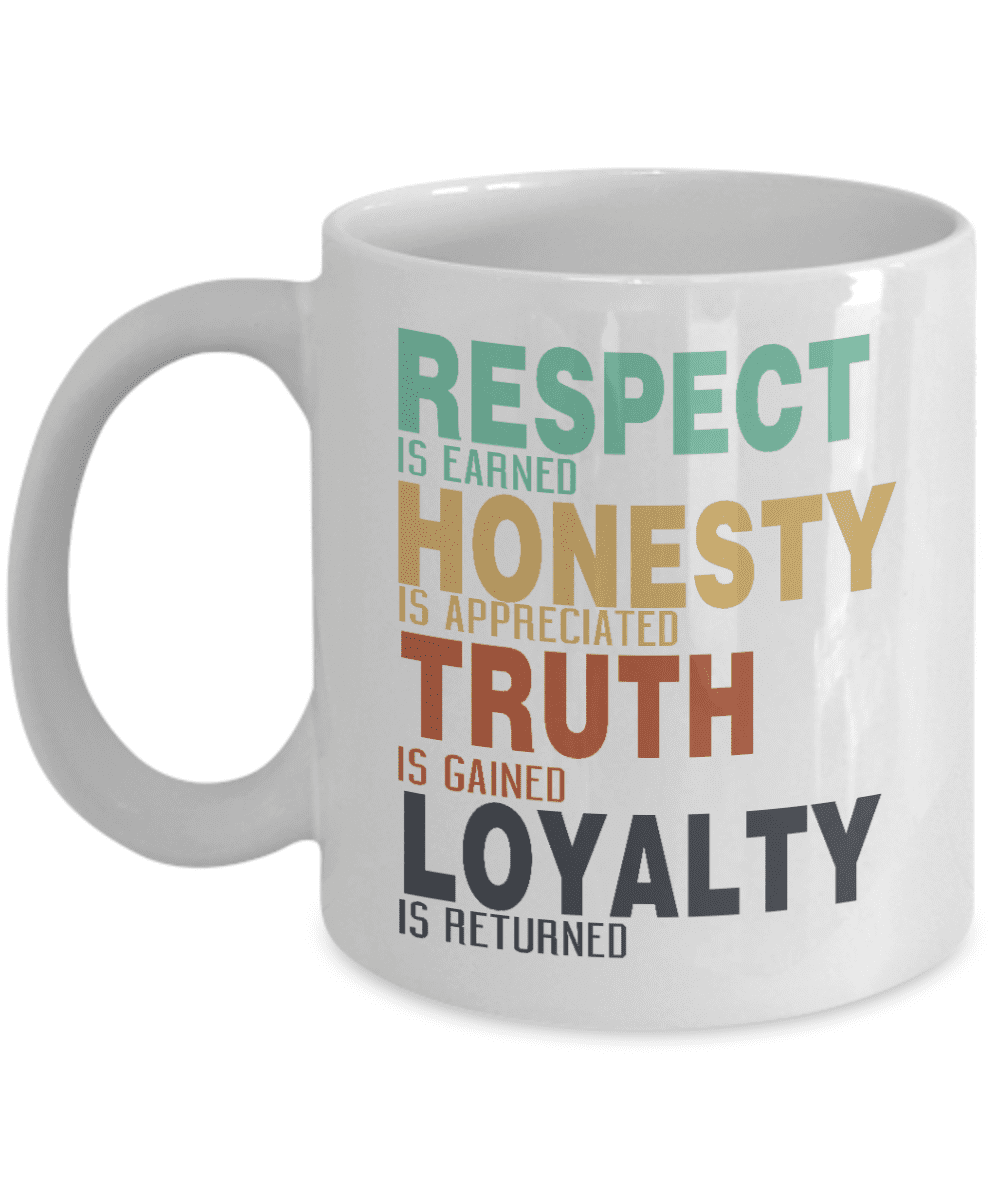 Respect Is Earned Honesty Is Appreciated Truth Is Gained Loyalty Is ...