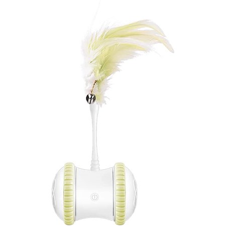 Interactive Cat Toy with Feather and Bell, Electric Cat Catcher Teaser ...