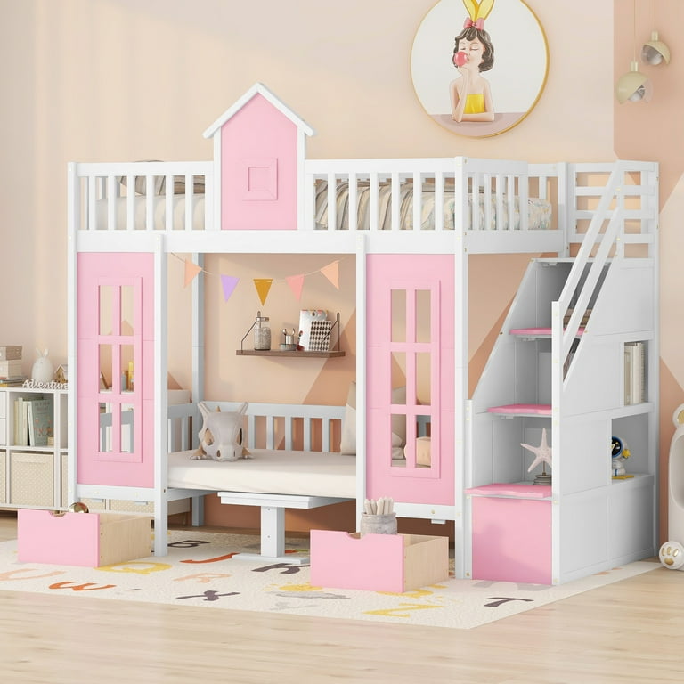 Loft Beds With Stairs For Girls